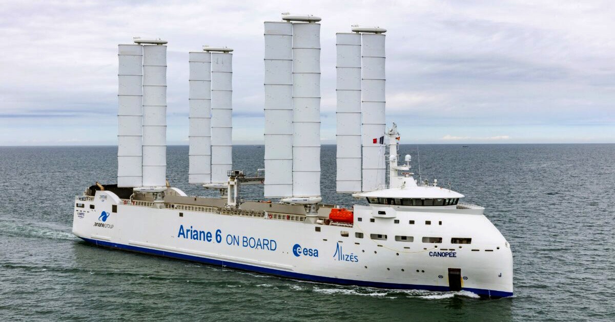 Neptune Marine introduceert 's-werelds eerste hybride zeilvrachtschip ...